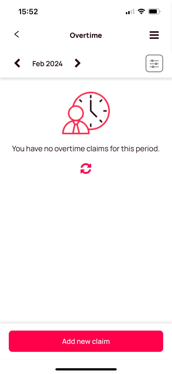 Overtime on the Staff Hub App