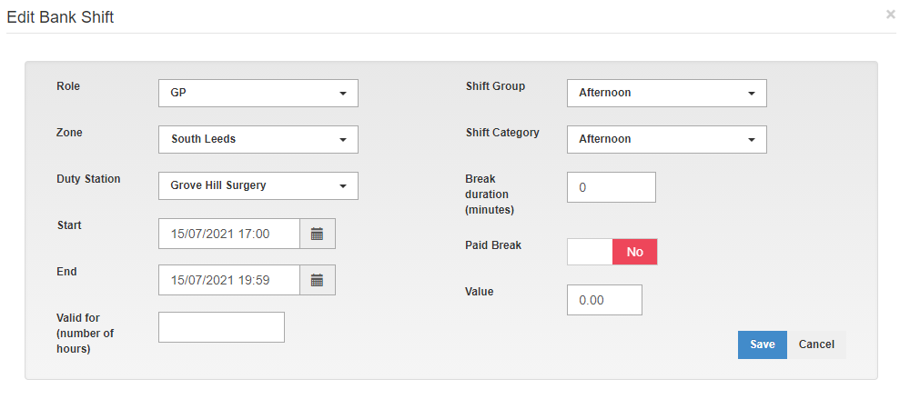 Verification Of Bank Shifts