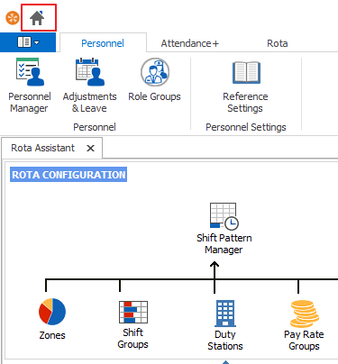 Navigating RotaMaster