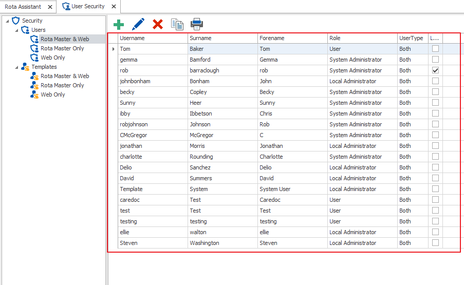 Setting Administrator Rights And Adding New Profiles