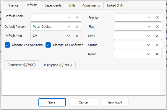 Detailed Shift Fields