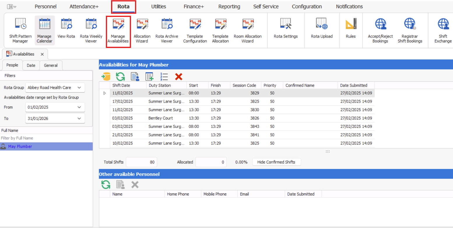 Case Study - Collecting Staff Availabilities & Allocating Shifts