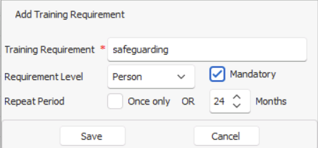 Mandatory Training Requirements