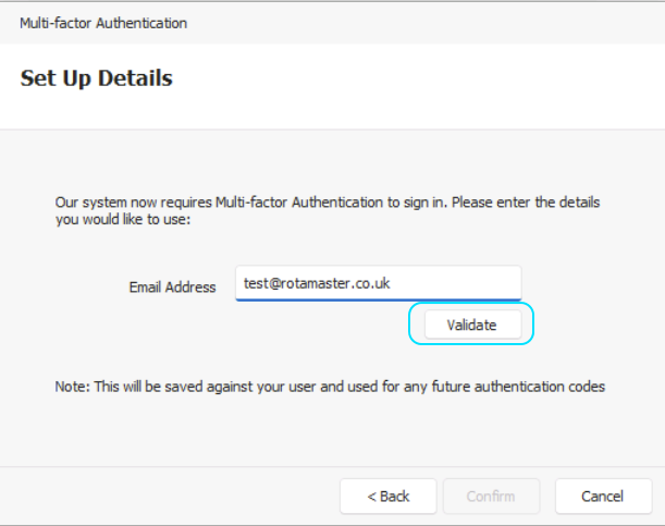 Setting up Multi-factor Authentication with email for Admin users