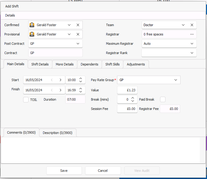 Rota Weekly Viewer Duty Station View