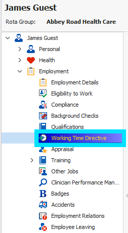 Working Time Directive