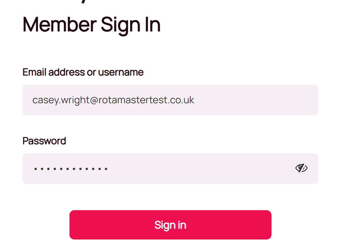 Logging into the Staff Hub