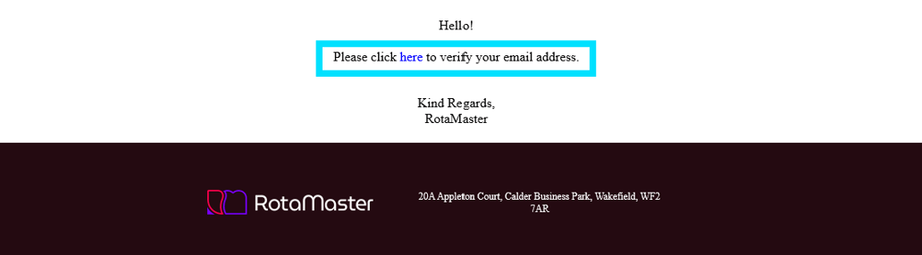 Logging into RotaMaster for the first time as an administrator (version 155 and above)