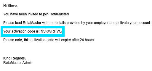 Logging into RotaMaster for the first time as an administrator (version ...