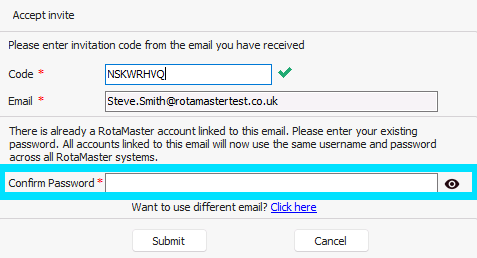 Logging into RotaMaster for the first time as an administrator (version ...