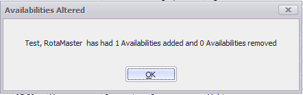 Manage Availabilities