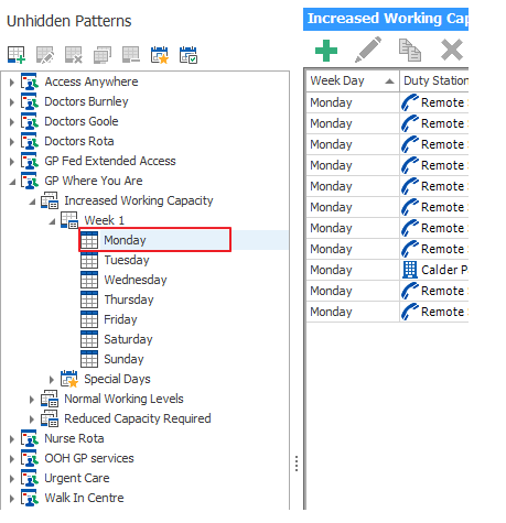 Quick Add, Edit and Remove - Shift Pattern Manager